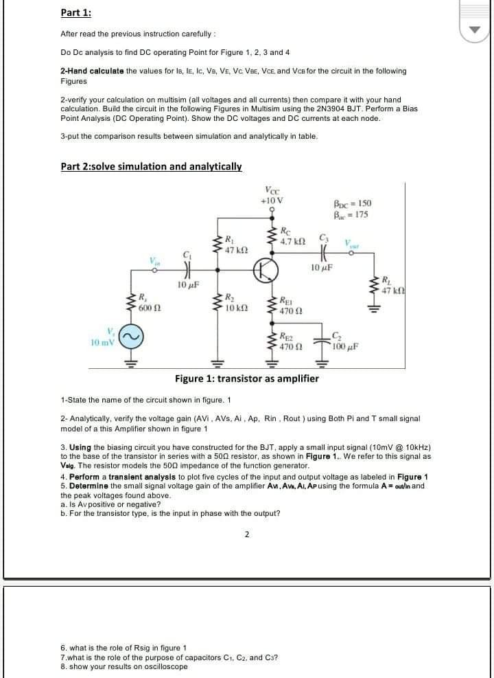Solved Part 1: After read the previous instruction | Chegg.com