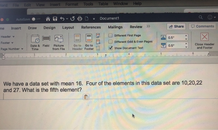 Solved ordfile Edit View Insert Format Tools Table Window | Chegg.com