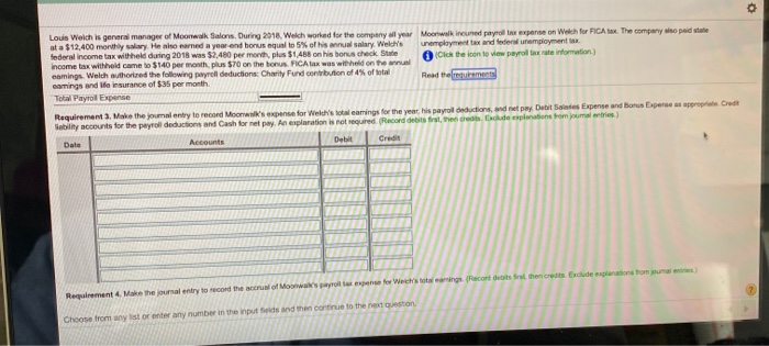Solved Louis Welch is general manager of Moonwa Salons. | Chegg.com