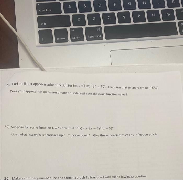 Solved 28 Find The Linear Approximation Function 