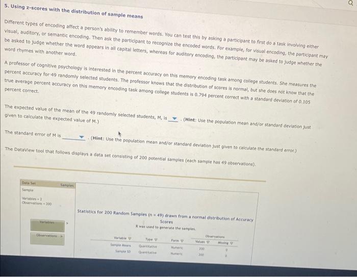 Solved 3. Using z-scores with the distribution of sample | Chegg.com