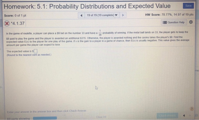 Solved Homework: 5.1: Probability Distributions and Expected | Chegg.com