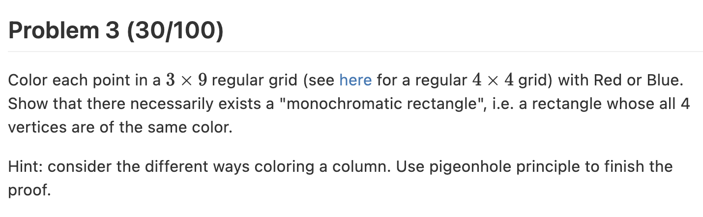 Solved Problem 3(30100)Color each point in a 3×9 ﻿regular | Chegg.com