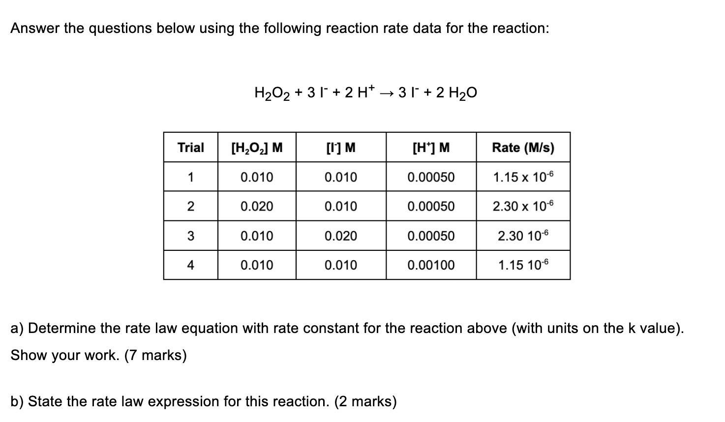 Answer the questions below using the following | Chegg.com