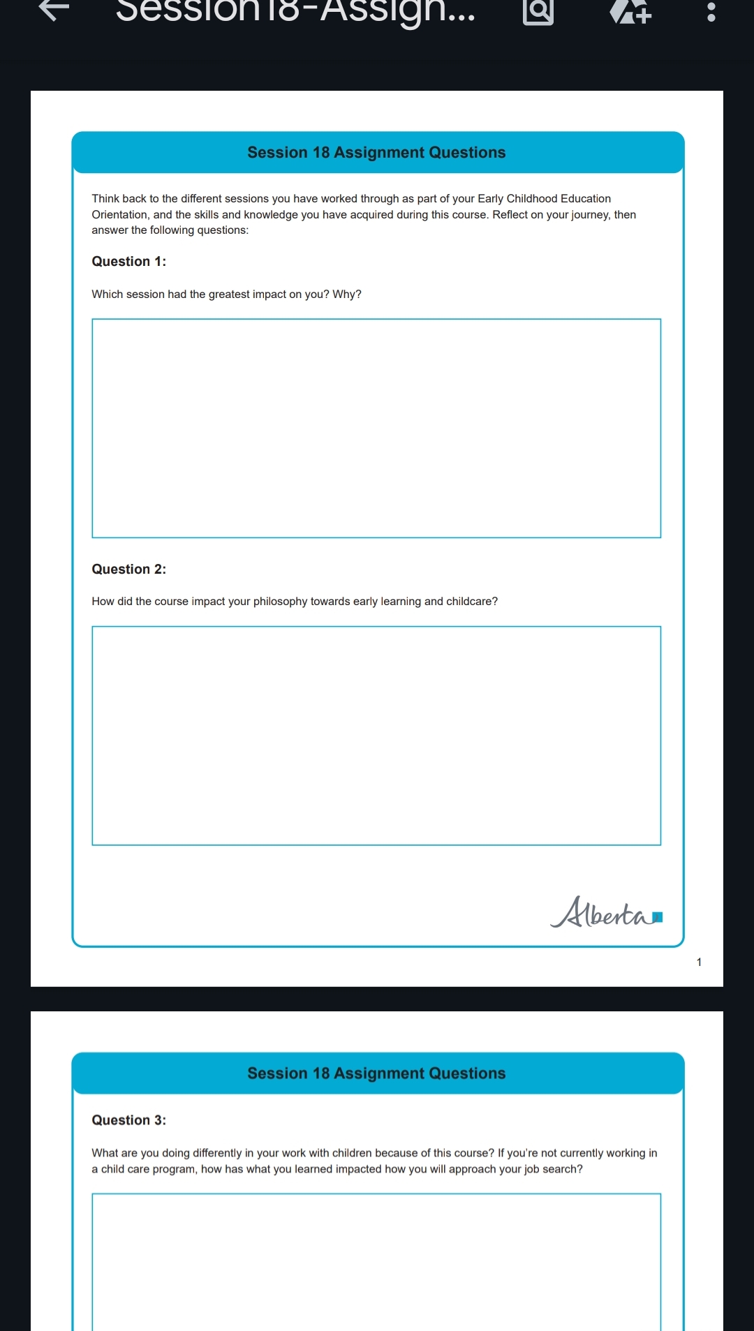 Solved session Io-ASsign...Session 18 ﻿Assignment | Chegg.com