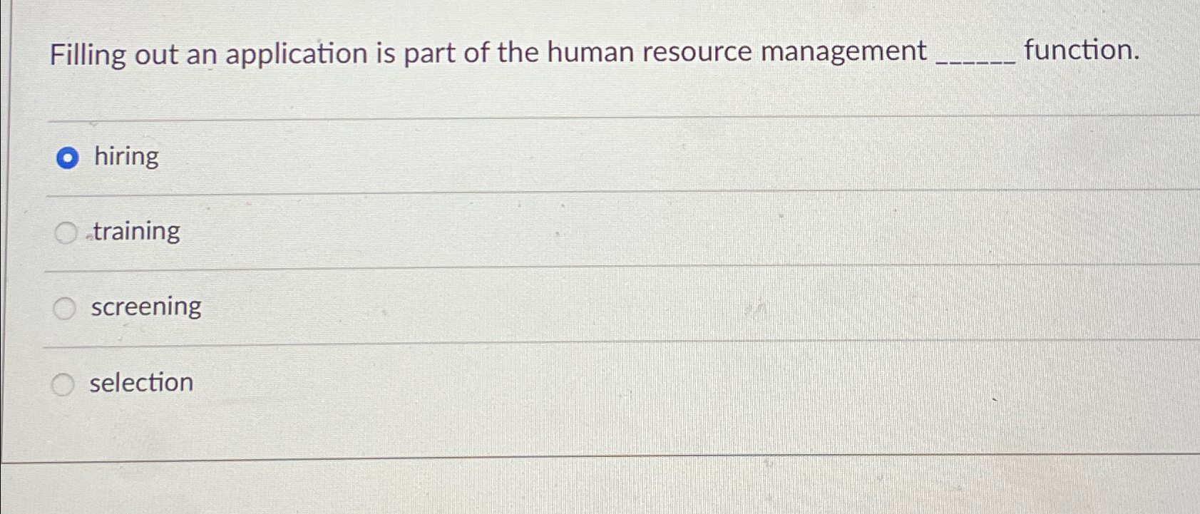 Solved Filling out an application is part of the human | Chegg.com