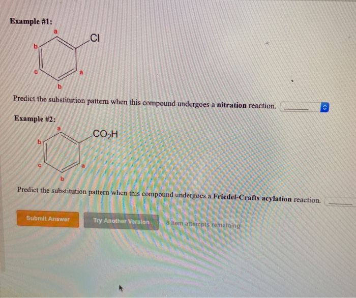 Solved References mple #1: edict the substitution patter | Chegg.com