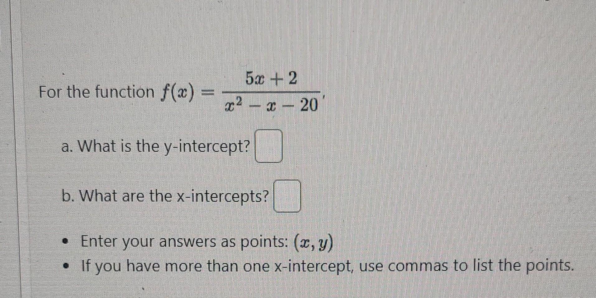 Solved For the function f(x)=x2+7x+10x+4 a. What is the | Chegg.com