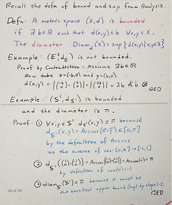 Solved determine if the following three spaces are bounded | Chegg.com