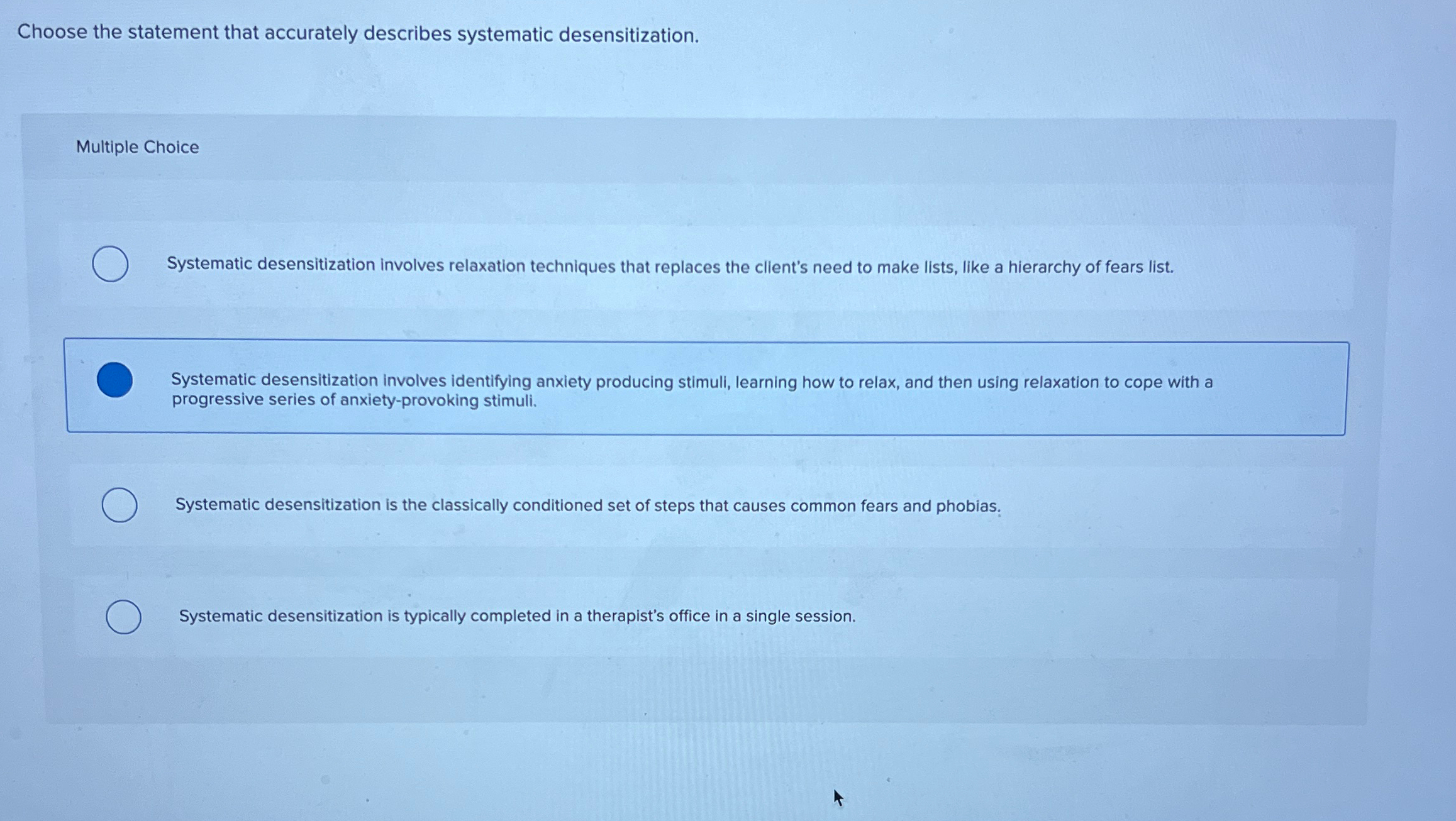 Solved Choose the statement that accurately describes | Chegg.com