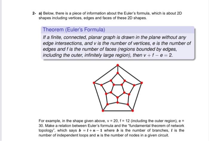 Solved 2- a) Below, there is a piece of information about | Chegg.com