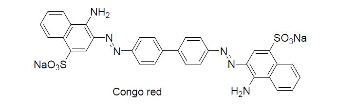The following structure is that of congo red, an | Chegg.com