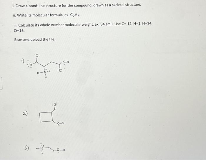 i. Draw a bond-line structure for the compound, drawn | Chegg.com
