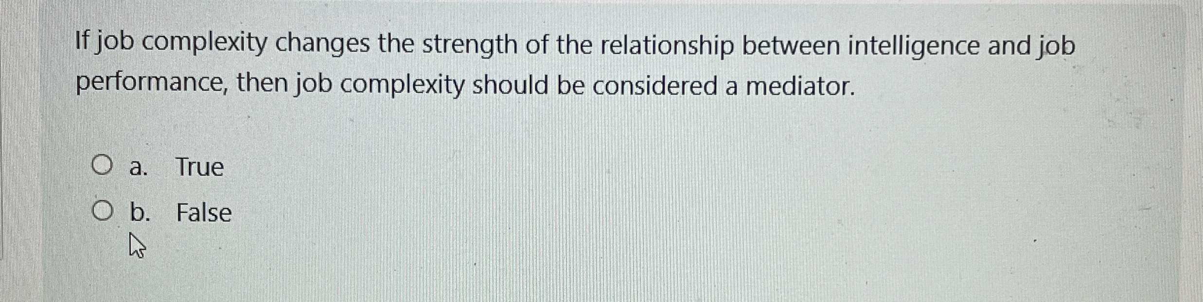 Solved If job complexity changes the strength of the | Chegg.com
