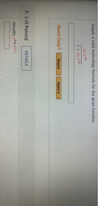 Solved Supply a valid technology formula for the given | Chegg.com