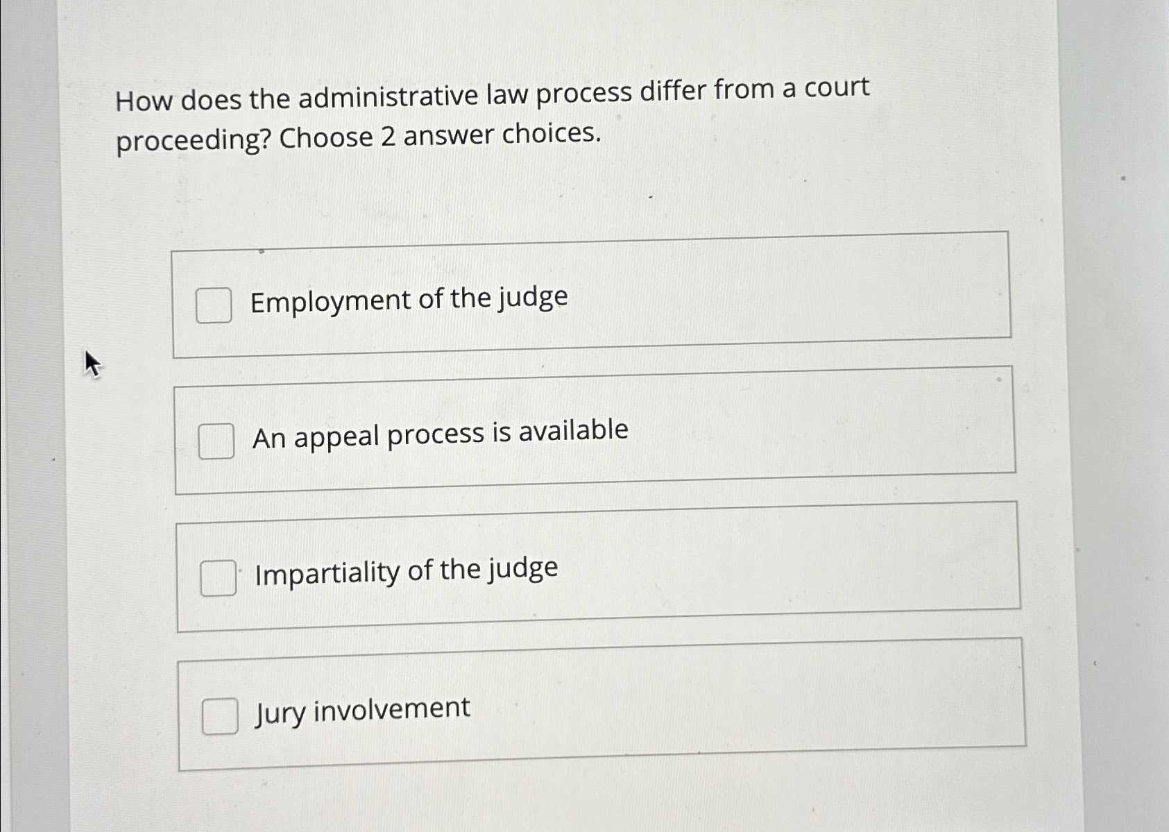 Solved How does the administrative law process differ from a | Chegg.com