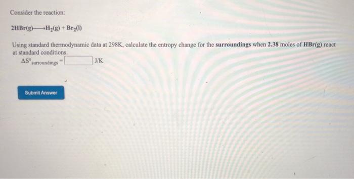 Solved Consider the reaction 2CO(g) + O2(g)—2C02() Using | Chegg.com