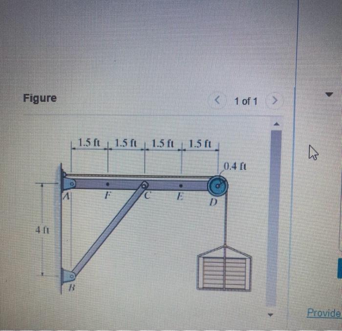 Solved FigureConsider the frame in (Figure 1). The crate | Chegg.com
