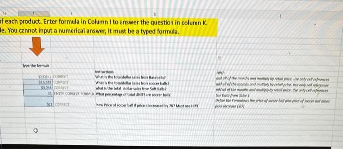 Solved Below are the total sales by month and the retail | Chegg.com