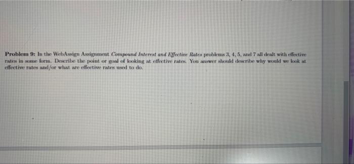 Solved Problem 9: In the WebAssign Assignment Compound | Chegg.com