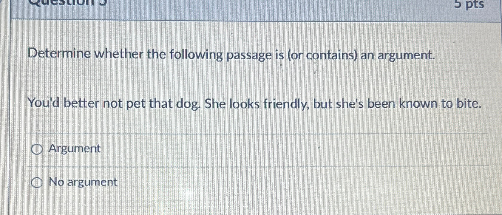 Solved Determine whether the following passage is (or | Chegg.com