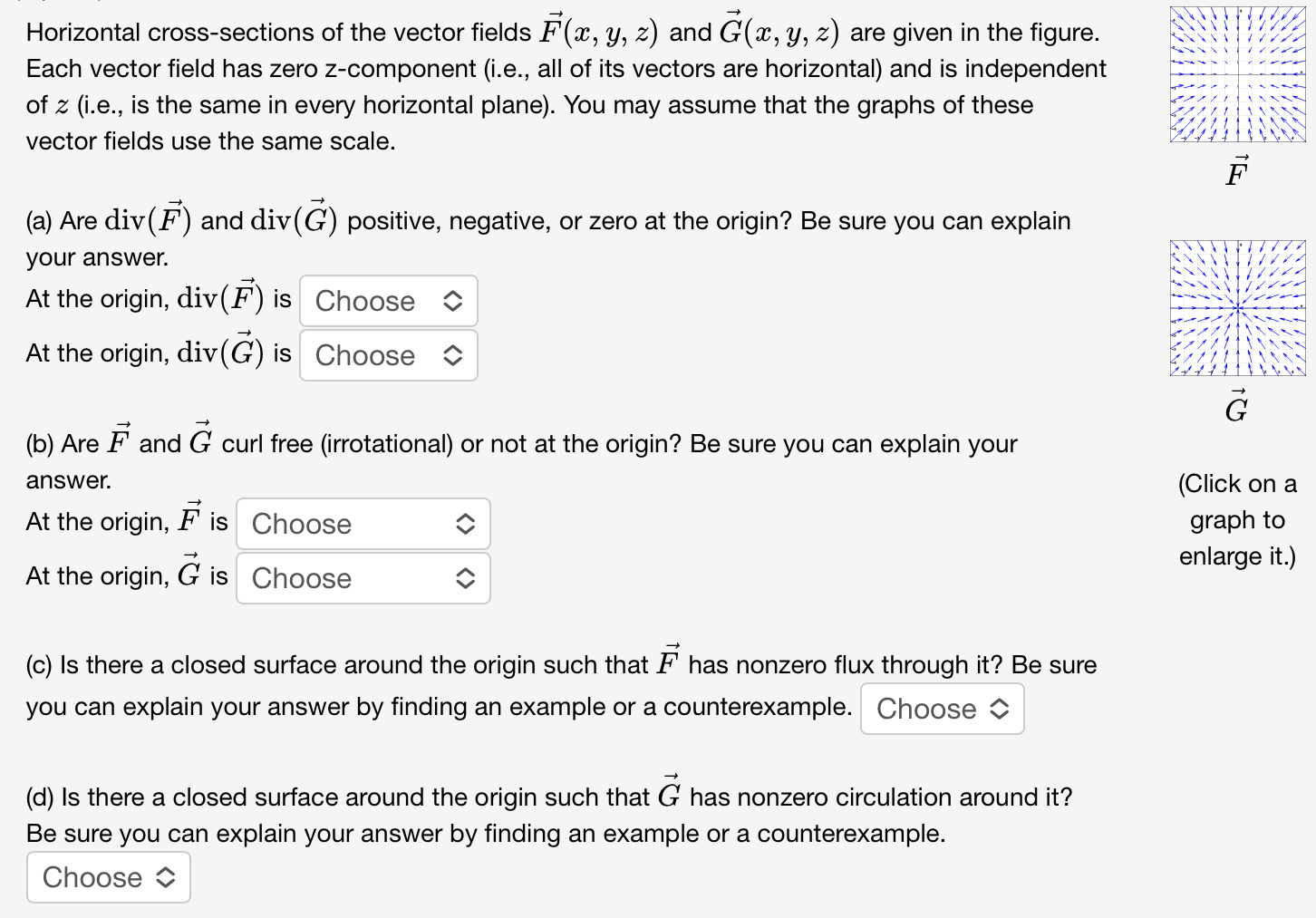 Solved Horizontal cross-sections of the vector fields | Chegg.com