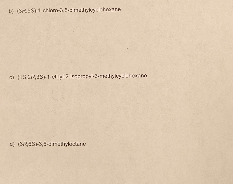 Solved be sure drawings reflect sterrocheeochemistry | Chegg.com
