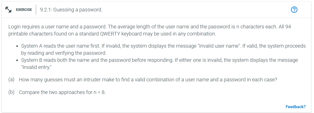 Solved Login requires a user name and a password. The | Chegg.com