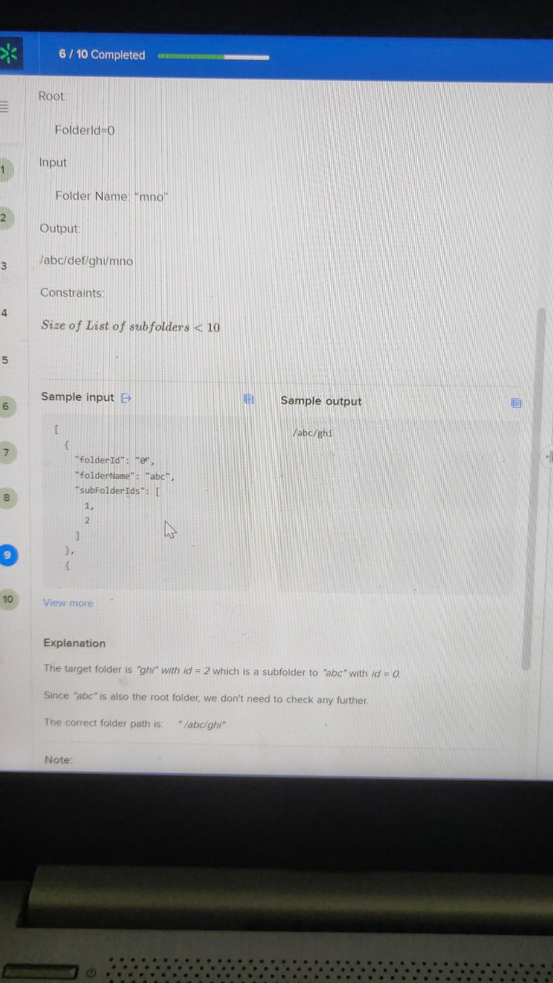 Solved Folder Path You Are Given A Root Folderld And A List Chegg