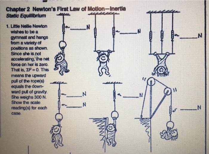 Solved Chapter 2 Newton's First Law of Motion-Inertia Static | Chegg.com