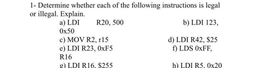 Solved 1- ﻿Determine whether each of the following | Chegg.com
