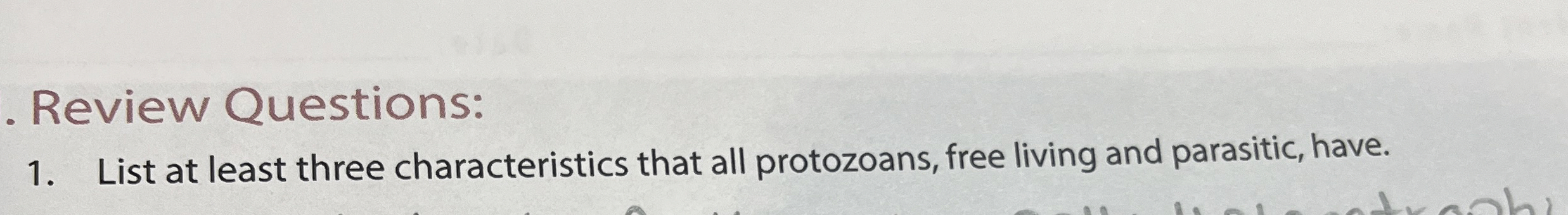Solved Review Questions:List at least three characteristics | Chegg.com