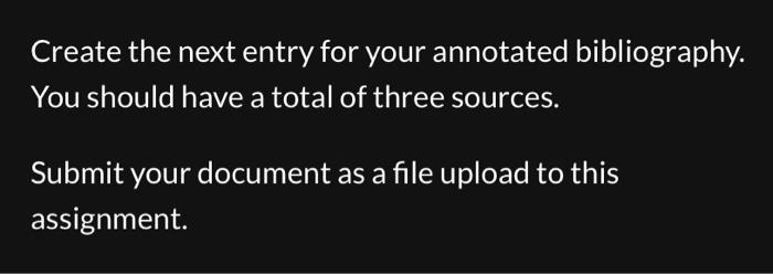 Create the next entry for your annotated | Chegg.com
