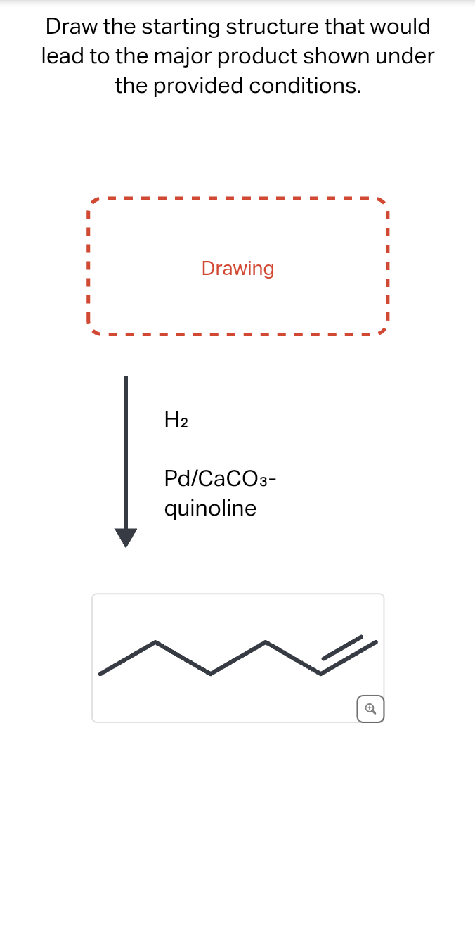 Draw the starting structure that wouldlead to the | Chegg.com