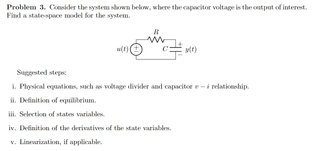 Solved Problem 3. ﻿Consider the system shown below, where | Chegg.com