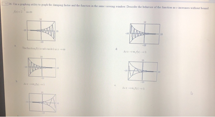 Solved 16. Use a graphing utility to graph the dumping | Chegg.com