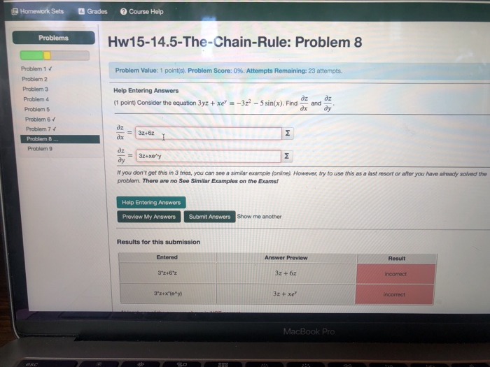 Solved Homework Sets Grades Course Help Problems | Chegg.com