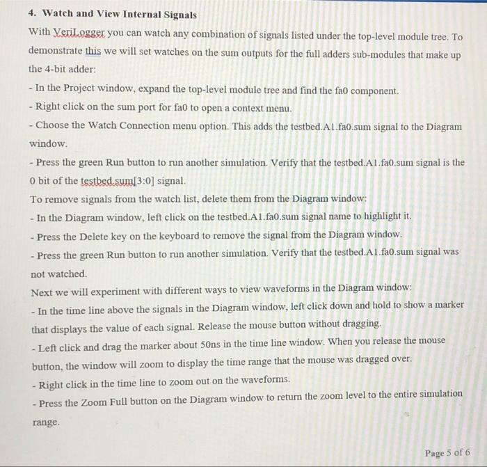 Solved VeriLogger Tutorial: Basic Verilog Simulation This | Chegg.com