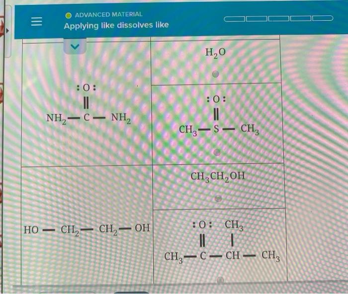 Solved solute Which is the better solvent? H2O H N H C | Chegg.com