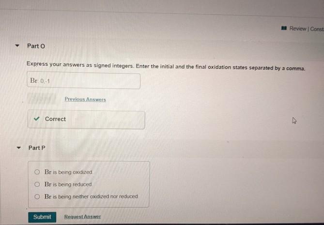Solved A Review Consta Part M Express your answers as signed | Chegg.com