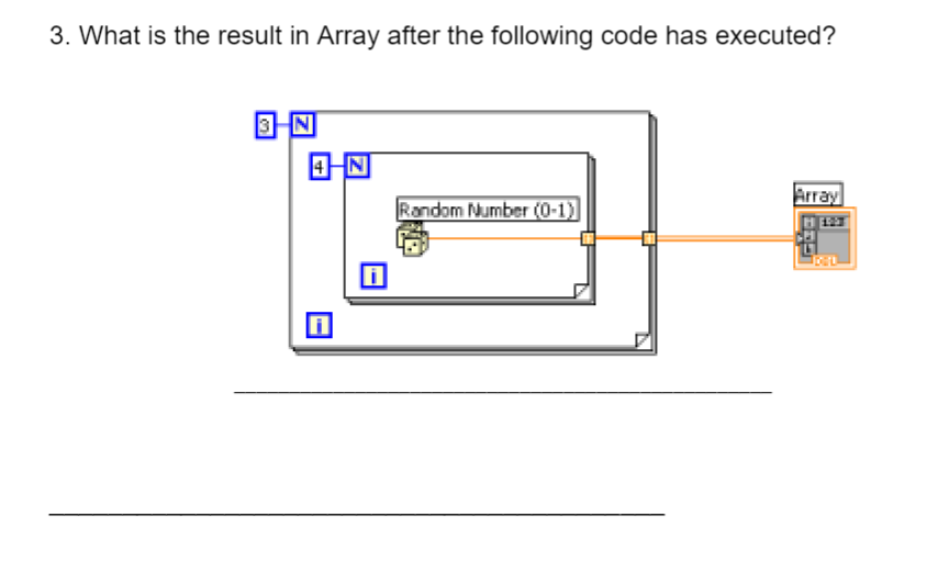 What is the result in Array after the following code | Chegg.com