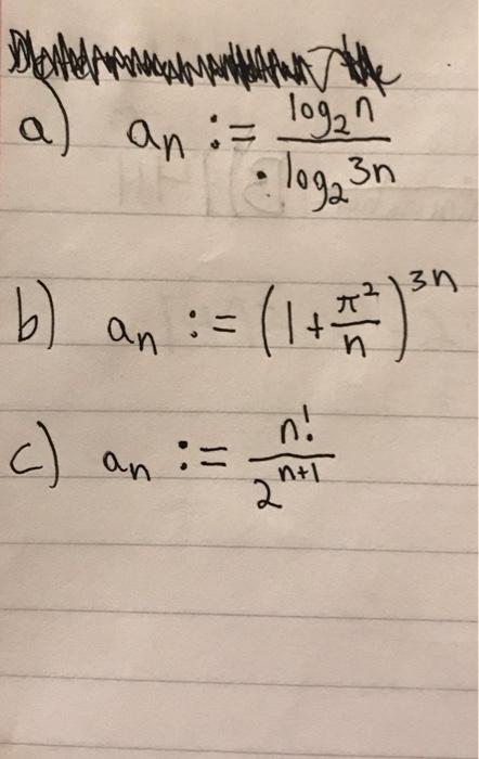 Solved determine whether the sequence converges or diverges. | Chegg.com