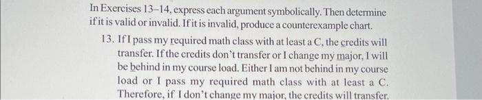 Solved In Exercises 13-14, express each argument | Chegg.com
