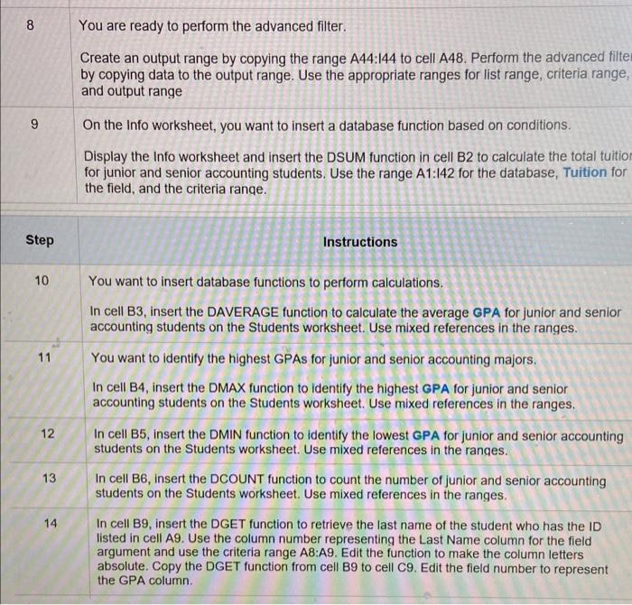 Solved Instructions 1 Start Excel. Download and open the | Chegg.com