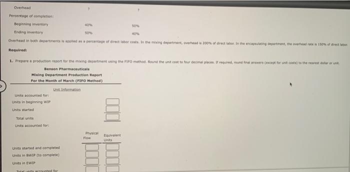 Solved (Appendix 6A) First-In, First-Out Method Benson | Chegg.com