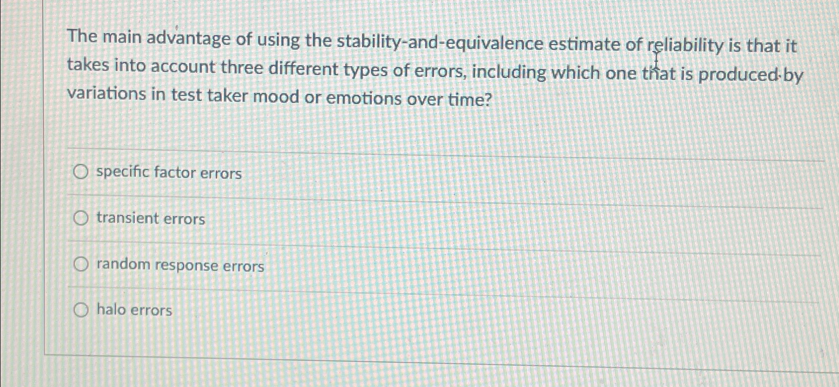 Solved The main advantage of using the | Chegg.com