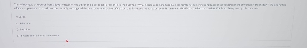 Solved officers as partners in squad cars has not only | Chegg.com