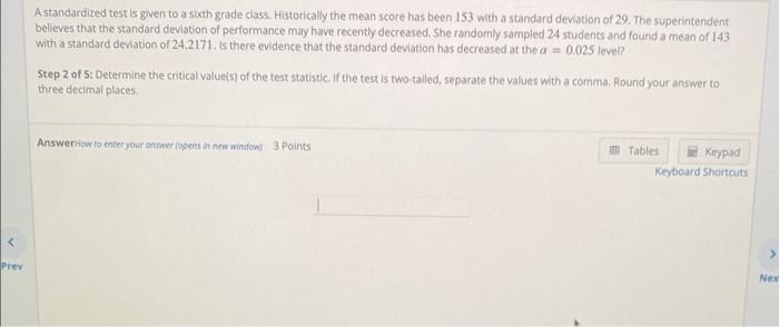 Solved A standardized test is given to a sixth grade class. | Chegg.com