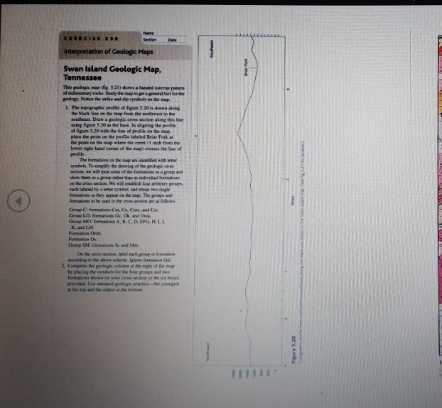 Solved Nene Sech Interpretation of Geologic Maps Sour Swan | Chegg.com