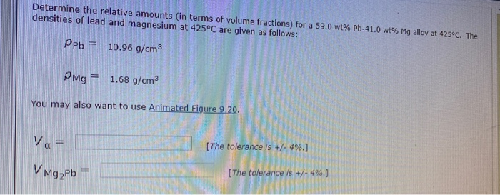 Solved Determine the relative amounts (in terms of volume | Chegg.com